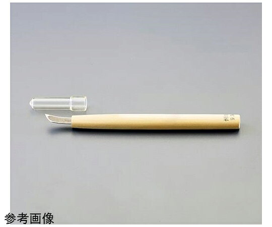 ●刃が反り返っているため、線を付けやすくなっています。●全長：212mm●刃幅：3mm●形状：ナギナタ曲型左●材質：刃：安来鋼　柄：朴