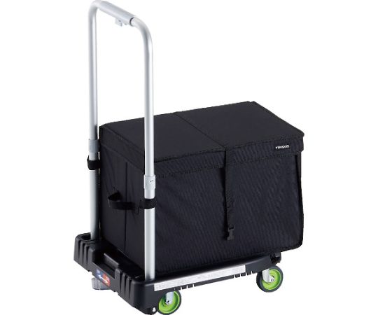 ●荷物の運搬に便利な折りたたみ式収納ボックス付です。●事務所などでの資料の運搬に。●家庭でのごみ出しなどに。●均等荷重（kg）：100●色：ブラック●長さ（mm）：465●幅（mm）：390●高さ（mm）：133●ハンドル高さ（mm）：79...