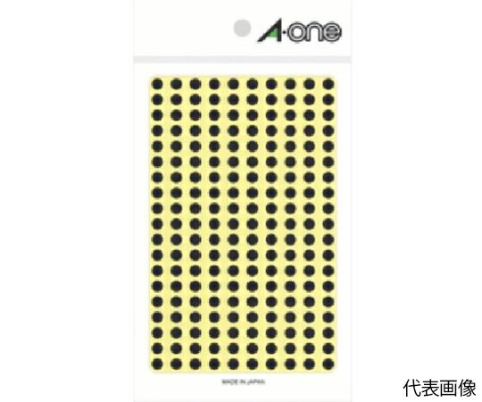 ●豊富なカラーで識別に便利な丸型のラベルです。●グラフや分布図の作成に●在庫管理などの色分け表示に●色：黒●面付：10列×20段（200片）●1パック内：1800片●シートサイズ：90×150mm●ラベルサイズ直径（mm）：5●厚さ（mm）...