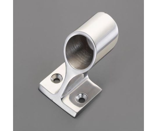 ●適用パイプ外径（mm）：25●プレートサイズ（mm）：32×41●全高（mm）：60●取付穴径：φ4.8mm●角度：120°●材質：SUS316●通し形