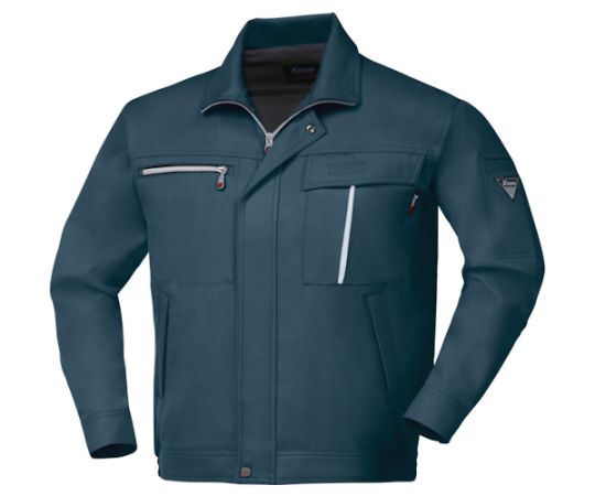 ●フラップポケットとシャープなファスナーポケット、洒落た非対称の胸ポケットのお洒落デザインです。●袖と身頃を一体化させた脇下のXEカットと背中のプリーツロンが連動するスムーズアップ機能で、激しい動きにも滑らかに対応します。●用途：作業全般●...