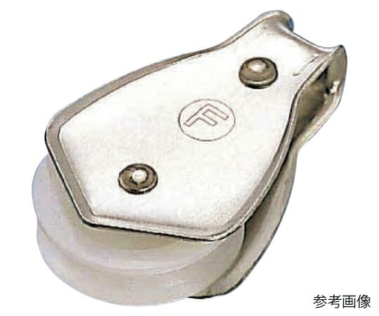 ●小型・軽量の滑車です。●ロープ等を通し、荷物等の吊り上げ・引張り作業に。●最大使用ロープ径（mm）：5●車数：1●車径（mm）：30●車溝幅（mm）：5●寸法（mm）B：13●寸法（mm）C：7.5●車幅（mm）：8.5●L（mm）：57...