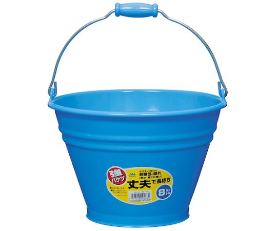 ●広口タイプで使いやすく、軽くてサビにくいアルミハンドル製です。●現場、洗車用等に。●容量（L）：8●高さ（mm）：200●色：ブルー●外径（mm）：305●熱さ、寒さに強い●丈夫で長持ちするバケツ●材質／仕上：本体：ポリエチレン、ハンドル...
