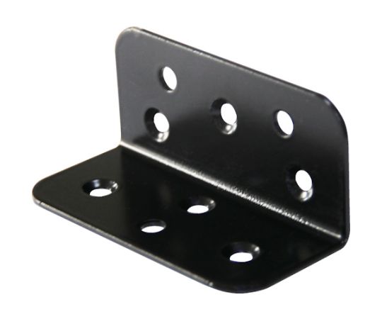 ●2×4木材の連結金具として使用します。●木材の接合・組立●色：黒色●板厚（mm）：2●W（mm）：80●L1（mm）：37●L2（mm）：37●穴径（mm）：5●材質／仕上：スチール●原産国：中国●コード番号：395-4979