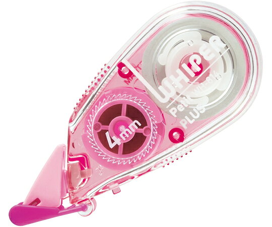 商品名:プラス ホワイパープチ　4mm幅　ピンク　3個入 1パック(3個入) WH-814-3P●小さくても高性能。世界最小クラスのサイズなのにテープの長さはしっかり使える6m。●カラフルでかわいいプチサイズ。本体一体型キャップ付きで携帯に...