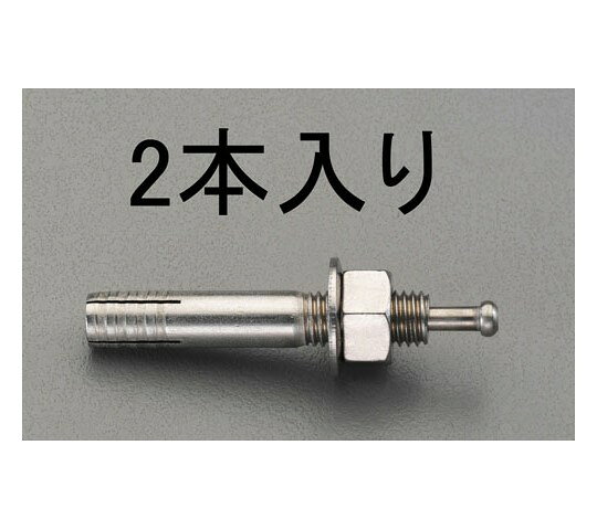 商品名:エスコ M8x 70mm 雄ねじアンカー(ステンレス製/2本) 1パック(2個入) EA945BC-82●芯棒打ち込み式●本体に挿入された芯棒をハンマーで打込むことにより本体先端が拡張し、コンクリート孔壁に固着します。●施工に特殊な...