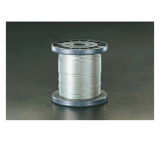 商品名:エスコ 0.54mmx100m/7x 7 ワイヤーロープ(ステンレス製) 1巻 EA628SR-105●使用荷重は切断荷重の1/6です。●材質：SUS304●長さ：100m巻●ワイヤー構成：7×7●ロープ径（線径）：0.54mm●切...