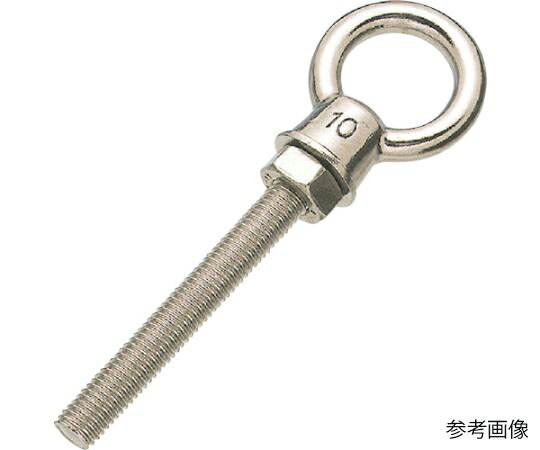 商品名:水本機械製作所 K型ロングアイボルト（ミリネジ）捻径M-12 1個 A-1709●首下が長いので、厚みのある部分に使用可能です。●機械器具類の吊り上げなど、一般の荷役に。●ねじ径：M12●D（mm）：10●B（mm）：100●L（m...