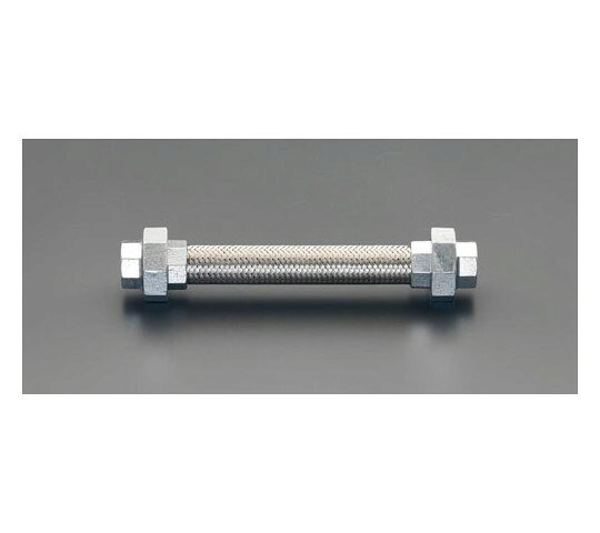 商品名:エスコ Rc 3/4" x300mm フレキシブルチューブ(ユニオン式/SUS) 1本 EA469E-6●材質：チューブ：SUS304、ユニオン：FCMB●使用圧力：1.0MPa●ねじサイズ（Rc）：3/4"●長さ：300mm