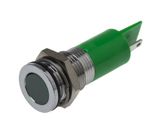 ●2　V　dc　LEDインジケータを使用する場合は、適切な直列抵抗などの電流制限部品を必ず使用してください。●14mm超高輝度IP67　LEDパネルインジケータ●RS　14　mmパネル取り付け超高輝度LEDインジケータです。10　mmカラー...