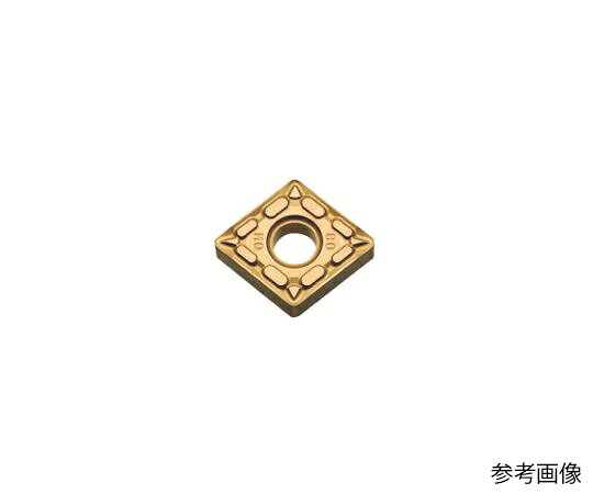 ●耐摩耗性に優れた専用母材です。●ステンレス鋼の連続加工に適しています。●旋削加工用。●被削材：ステンレス鋼。●チップ形状：ひし形80°●厚さ（mm）：4.76●被膜構成：微細柱状TiCN+Al2O3+TiN●呈色：金色●MQブレーカ：仕上...