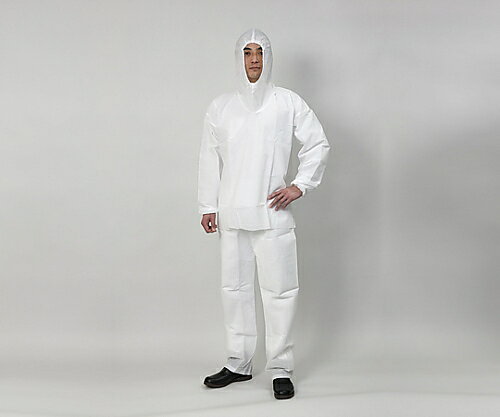 ●軽量で通気性に優れたポリプロピレン製のセパレート型作業服です。●主な用途：汚れ作業●使用上の注意事項：耐熱性、防炎性はありません。油汚れには適していません。■仕様●スパンボンド製●商品の仕様：袖口ゴム入/フード額部ゴム入●Mサイズ●適応身...