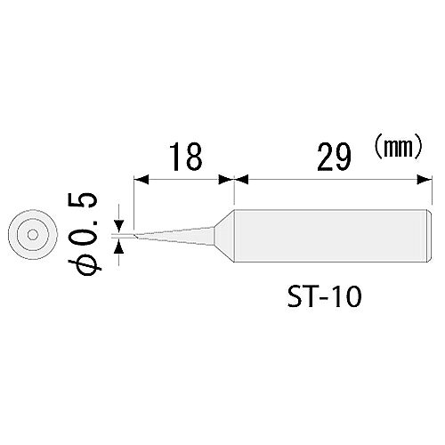 ●SK-30シリーズ用半田コテチップです。■仕様●パーツ名:コテ先●質量(g):11.3●適合コテ：SK-30シリーズ
