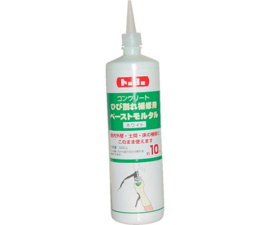 ●水に混ぜる必要はなく、そのまま使用できるチューブタイプです。●屋内外のコンクリート面のひび割れ補修に。■仕様●色：白●容量（g）：500●施工面積：5mm幅で10m●硬化時間（20℃）：24時間●作業時間：そのまますぐ●材質／仕上：アクリ...