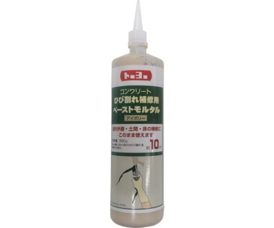 ●水に混ぜる必要はなく、そのまま使用できるチューブタイプです。●屋内外のコンクリート面のひび割れ補修に。■仕様●色：アイボリー●容量（g）：500●施工面積：5mm幅で10m●硬化時間（20℃）：24時間●作業時間：そのまますぐ●材質／仕上...