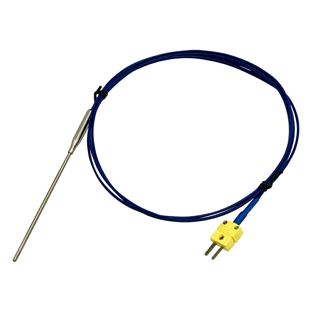 ●シース部サイズ：φ3.2×100mm●温度範囲：-50〜+750℃●リード線長：2m●オメガタイプコネクター付き●材質：シース部/ステンレス（SUS316）、スリーブ部/ステンレス（SUS304）、リード線被覆/ガラスウール●※シース部の...