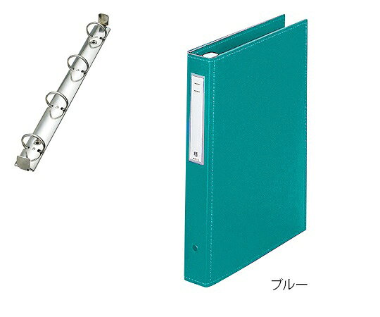 ●タイプ：4穴●色：ライトグリーン●材質：表装/抗菌特殊カーフ、綴じ具/スチール●サイズ：（縦）315×（横）250×（背幅）38mm●A4タイプ