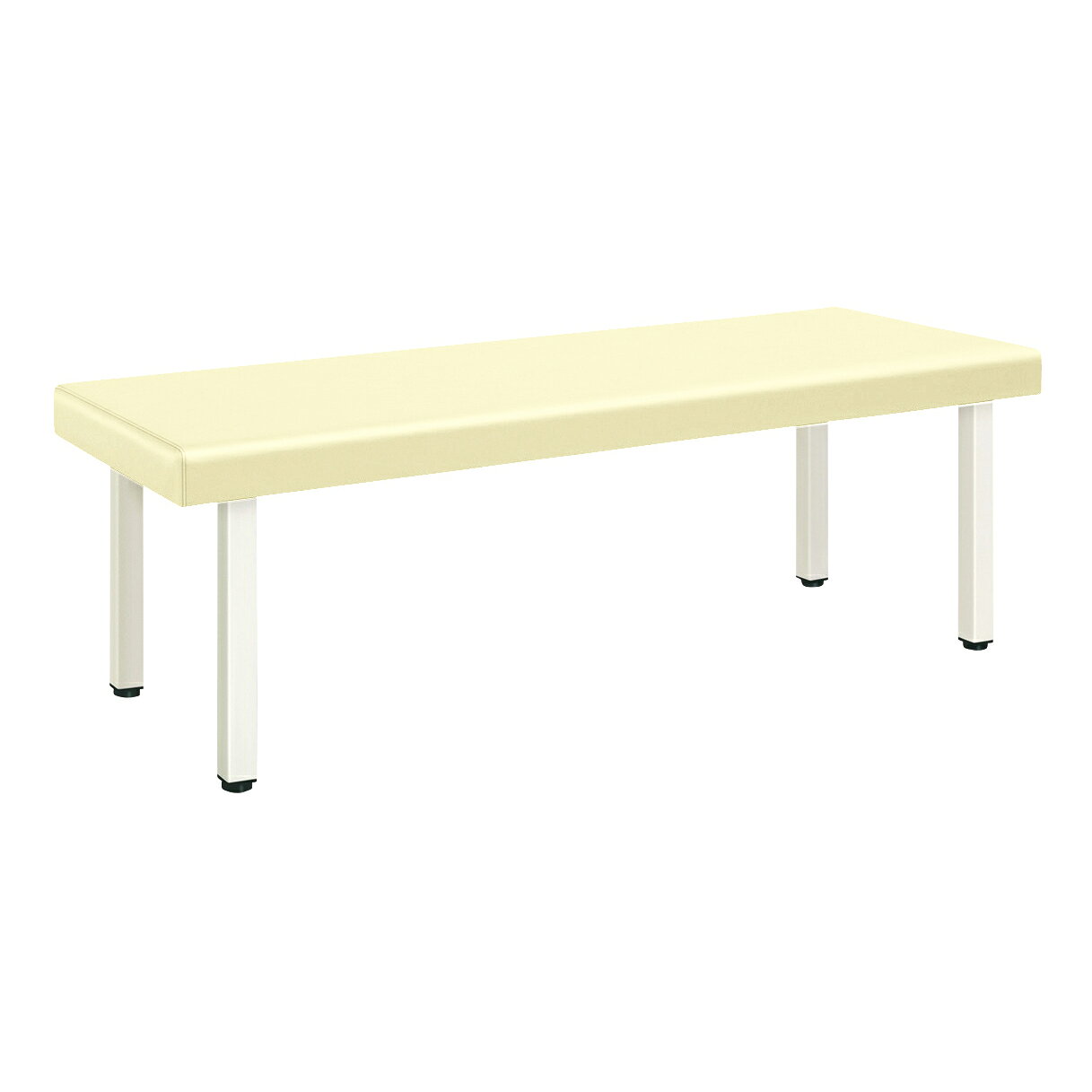 DXエコベッド ビニルレザークリーム高田ベッド製作所TB-1453(65X180X60CM)●オーソドックスなスタイルの診察処置台です。●森林資源の有効活用にもつながる環境に優しい材料OSB合板を採用しています。●5cm角脚を外側に取り付け...