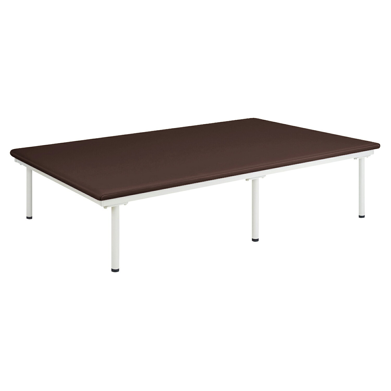 SD訓練台 ビニルレザー茶高田ベッド製作所TB-1486(100X45CM)●コストパフォーマンスを追求した廉価版スタンダードプラットホーム。●搬入＆組立て設置が容易な軽量化を実現。安定感のある6本脚を採用。 ●床面との隙間を微調整できる直...