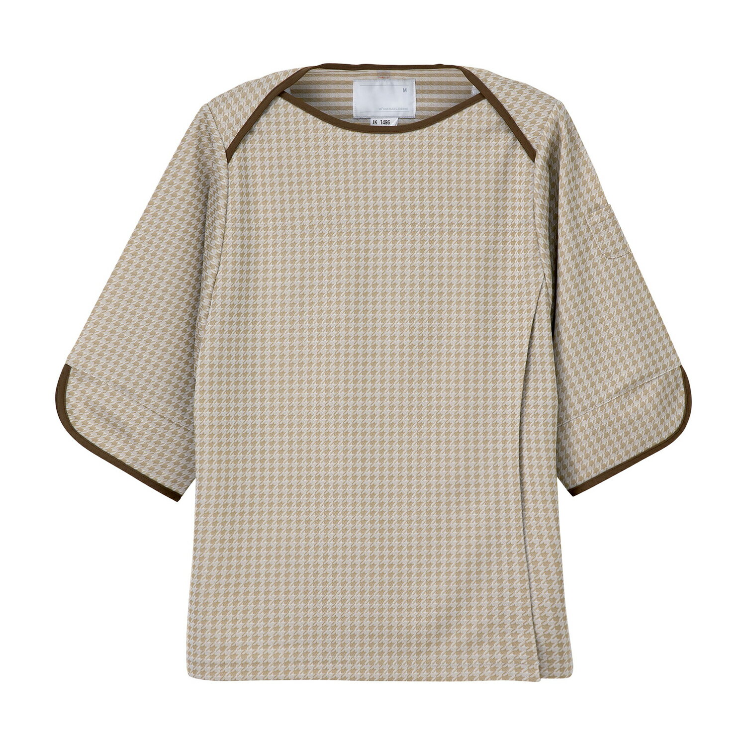検診衣上衣 ベージュナガイレーベンJK-1496(S)●患者の立場から検査されやすさを追求したデザイン。●男女兼用。
