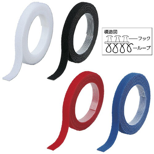 マジックバンド結束テープ（赤） MKT-1015-R(10MMX1.5M