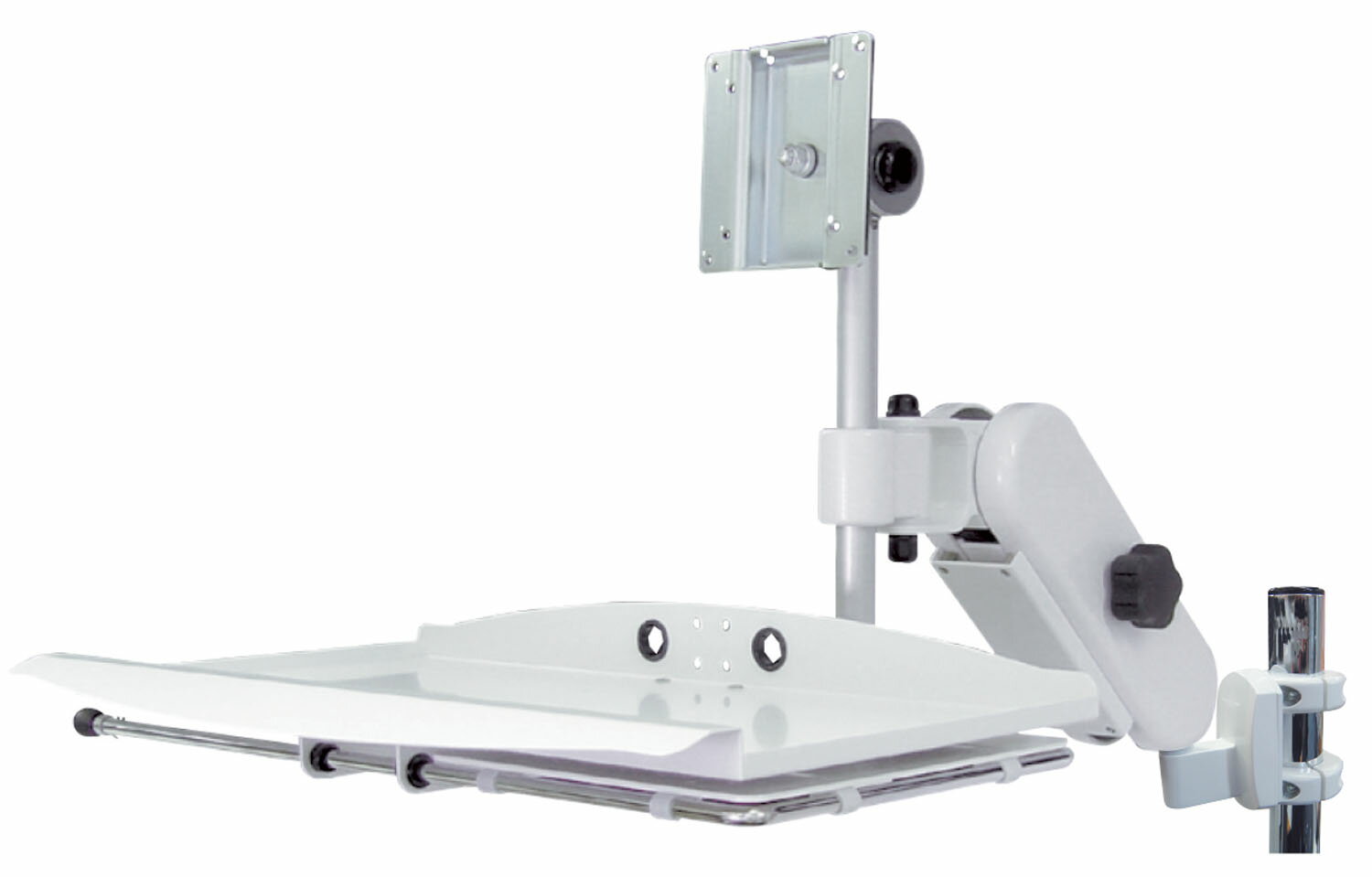 ●KVMアーム可動：上下左右●前後傾斜●左右角度調整●縦横回転VESA:75●75100●100ディスプレイ耐荷重：9kgキーボード耐荷重：5kg固定方法：ポールクランプ式(25.4〜50.8Φ対応)●KVMアーム可動：上下左右●前後傾斜●...