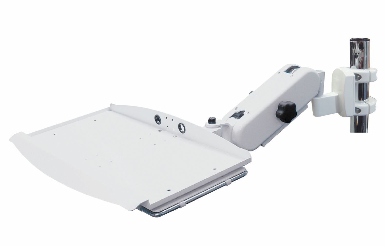 ●キーボードアーム可動：上下左右●左右角度調整キーボード耐荷重：5kg固定方法：ポールクランプ式(25.4〜50.8Φ対応)●キーボードアーム可動：上下左右●左右角度調整キーボード耐荷重：5kg固定方法：ポールクランプ式(25.4〜50.8...