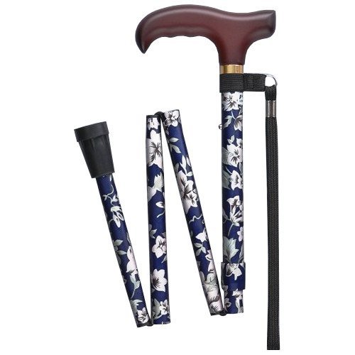 軽くて丈夫な使いやすい折畳式ステッキ。軽くて丈夫な使いやすい折畳式ステッキ。【特長】・花柄の折畳タイプのステッキです。・折畳時はコンパクトになりますので、旅行などのお出かけに最適です。・対応身長：約140〜160cm?【ステッキの長さの目安...