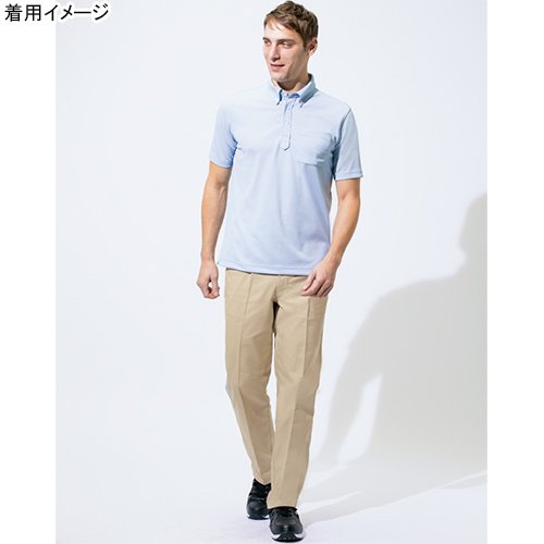 [商品スペック]●素材 : ストレッチツイル ポリエステル80％・綿20％[商品詳細]ストレッチで動きやすいベーシックチノパンツ。【特徴・ポイント】帯電防止ストレッチ商品サイズ :5L内容量:1枚