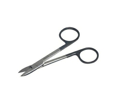 特徴●片刃鋸刃の剪刀です。仕様●10cm●直●医療機器登録番号：12B3X00002000001