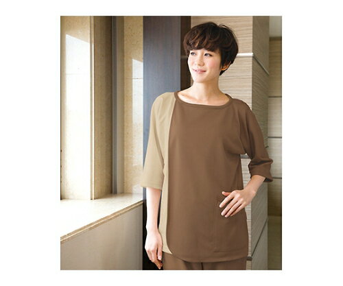 特徴●4段スムース仕様●色：モカ×ベージュ(色番：11)●サイズ：3L●素材：ポリエステル100％●着丈（cm）：75●袖丈（cm）：67●裾まわり（cm）：132