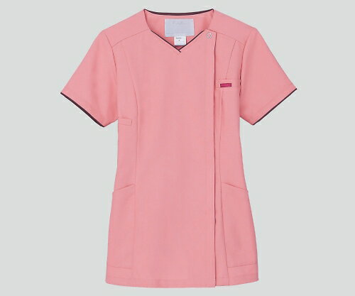 特徴●羽織タイプなので着脱がしやすく、メイクなどが付きにくいです。●やや長めの丈に、女性らしい曲線を描くデザインです。仕様●型番：7022SC-3●色：ピンク●サイズ：S●着丈：65cm●肩幅：39cm●胸囲：94cm●袖丈：18cm●素材...