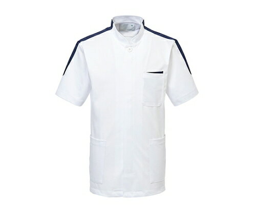 特徴●顔周りをすっきりと見せるスタンドカラーと、衿元の美しいラインがポイント。●清潔感のあるホワイトに映えるネイビーの切替えがスタイリッシュなデザインです。●※受注生産になります。仕様●素材：ポリエステル100％[スターフィットR‐LT防縮...