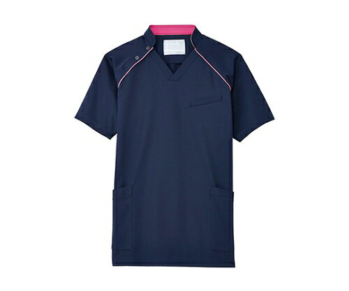 特徴●首のラインがすっきりと見えるスタンドカラーのスクラブ。●ネイビーを基調にアクセントカラーを効かせたスタイリッシュなデザインです。●ニット素材ならではのスーパーストレッチで着心地も抜群です。仕様●男女兼用●素材：ポリエステル100％[ス...