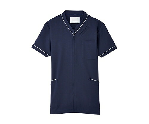 特徴●適度なハリコシの素材が描く美しいシルエットと光沢感のあるパイピングが魅力。着脱がしやすい前開きタイプのスクラブです。仕様●男女兼用●素材：ポリエステル100％[ストレッチラチネライト]●サイズ：L●色：ネイビー●胸囲（cm）：109●...