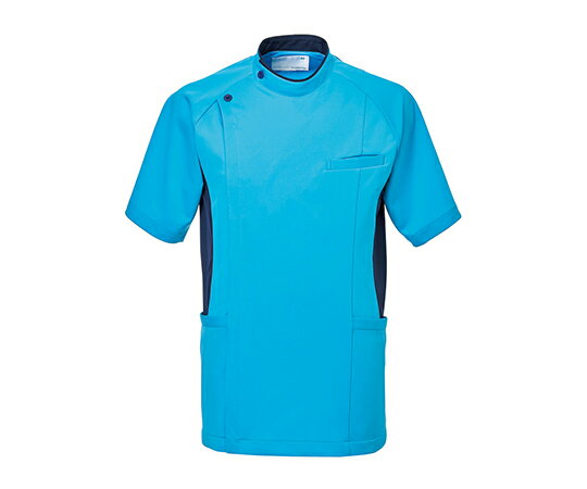 特徴●衿裏は、顔まわりをすっきりと見せ、汚れが目立ちにくいネイビー色です。仕様●型番：CM232-76●色：ブルー●サイズ：3L●胸囲：116cm●身丈：79cm●袖丈：27.5cm●肩幅：51cm●素材：ポリエステル100%●吸汗・速乾・...