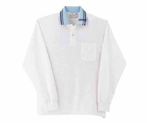 仕様●男女兼用●素材：ポリエステル95％・綿5％[軽量・鹿の子]●サイズ：LL●色：ホワイト×サックス●胸囲（cm）：112●身丈（cm）：74●袖丈（cm）：63●肩幅（cm）：48