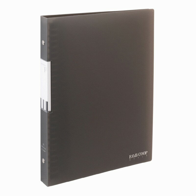 表紙素材にP.Pシートを使用したバインダー。 金属製綴じ具の保存に適した便利なワイドタイプ。原産国:インドネシア規格:B5判用仕様:表2・表3ポケット付寸法:本体 W222×H279×D27枚数:リーフ収納目安：140枚重量:260g