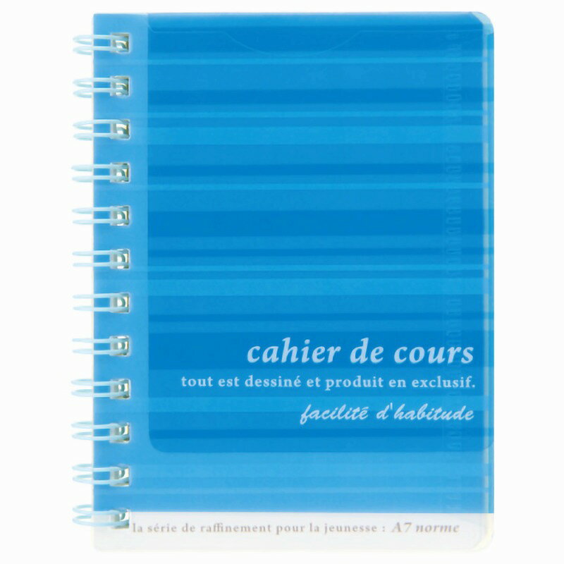 表紙が収納ホルダーになっていて便利なメモ。 表紙に透明P.Pシートを使用。原産国:中国規格:A7変型仕様:6mm罫14行止罫寸法:本体 W84×H106 / 本文 W76×H105枚数:60枚重量:53g