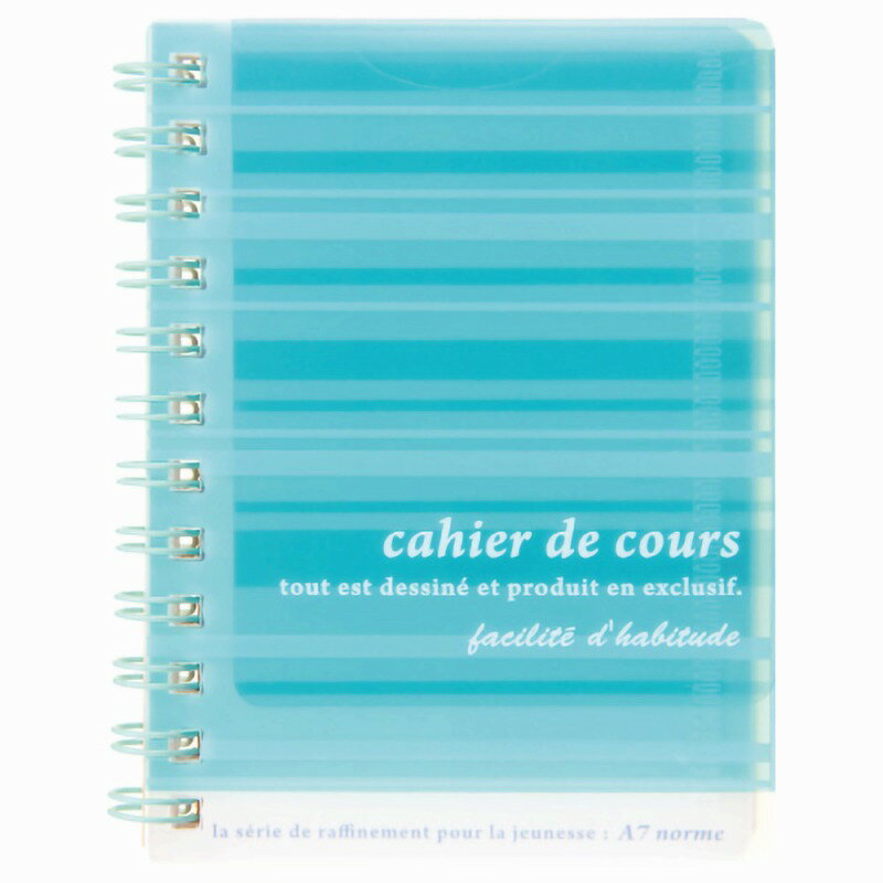 表紙が収納ホルダーになっていて便利なメモ。 表紙に透明P.Pシートを使用。原産国:中国規格:A7変型仕様:6mm罫14行止罫寸法:本体 W84×H106 / 本文 W76×H105枚数:60枚重量:53g