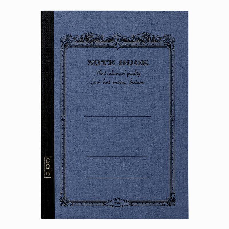 表紙には、上品な織物の色合いと風合いを表現した特殊紙を使用。伝統的な飾り罫のクラシカルなデザイン。原産国:日本規格:セミB5仕様:6.5mm罫×32行 止罫 寸法:W179×H252枚数:34枚重量:140g