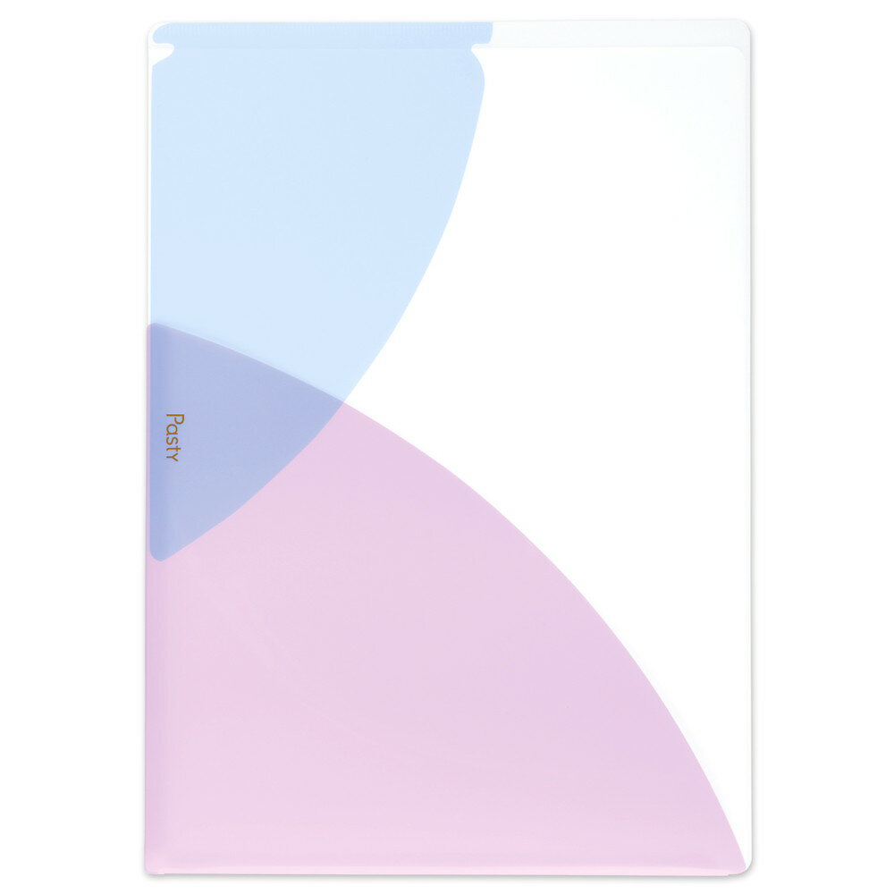 ◆好きな色で毎日を楽しい気分に！Pastel color(パステルカラー)のクリアホルダー、Pasty(パスティ)クリアホルダー。◆差し込みタイプ＆フタ付きのクリアホルダーだから持ち歩きに便利で、中身が落ちにくい。◆表紙ポケットに小物を入れ...