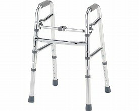 商品の仕様 ●サイズ／幅45.5〜47×奥行40〜43.5×高さ62.5〜75cm、折りたたみ時：幅12cm、ハンドル内幅：31cm ●重さ／2kg ●材質／本体：アルミ製 ●最大使用者体重／80kg ●標準機能／折りたたみ、ハンドル高さ調...
