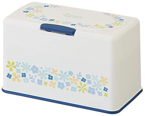 マスクストッカー小花/約60枚収納/MKST1-A・Color:小花Style:マスクストッカー・パッケージ個数:1・サイズ:21×11×高さ13cm・素材・材質:ポリプロピレン バネ=ステンレス・生産国:中国・梱包サイズ:11.5×21....