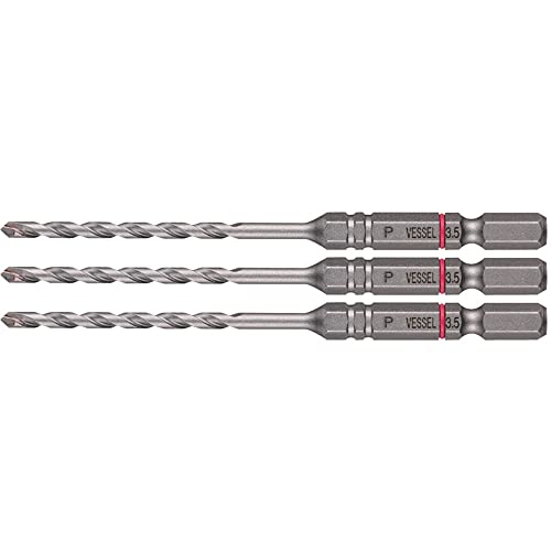 3本セット 3.5mm-/-/APD3S-3.5・Style:3本セット 3.5mm・パッケージ個数:1・セット明細 :φD: 3.5…3本●φD3.5 …3本入りセット。 【用途】 浴室・キッチン、屋根、外壁などの穴あけ作業等に。 被削材...