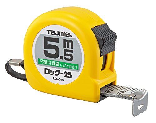 幅25mmイエロー/5.5m 尺目盛付/L2555SBL・Size:5.5m 尺目盛付Style:幅25mm・パッケージ個数:1・原産国:中国・梱包サイズ:10.0 x 10.0 x 10.0 cm・減速ボタン:なし ショックアブソーバー:...
