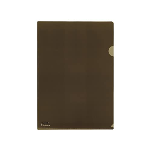 クリアホルダーブラウン/-/F78-9_50・Color:ブラウン・パッケージ個数:1・【サイズ】A4 【入数】50枚・【収容量】コピー用紙30枚・【機能】破れ防止のカット加工・【寸法】幅220mm×奥行1mm×高さ310mm・【材質】ポリ...