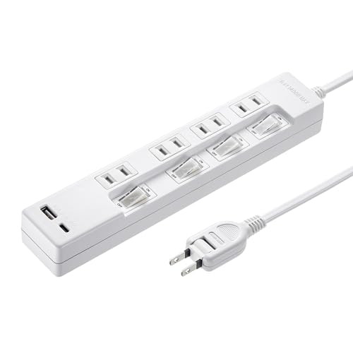 ホワイト/-/TAP-B102UC-2W・パッケージ個数:1・USB出力合計2.4A仕様で、USB Aポート、Type-Cポートともに最大5V・2.4A出力です。・USB A、Type-Cポート共に、自動識別ICの機能が付いており、スマホや...