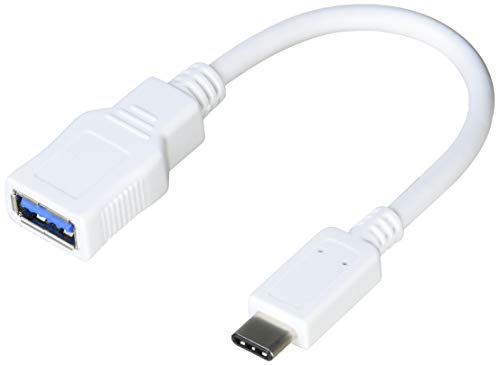 ケーブル(ホワイト)ホワイト/-/USB3-AFCM01WH・パッケージ個数:1・USBType-C端子をUSB3.1Standard-A端子に変換する長さ約8cmのケーブルです。・USBType-Cコネクタはウラ・オモテ関係なく挿すことが...