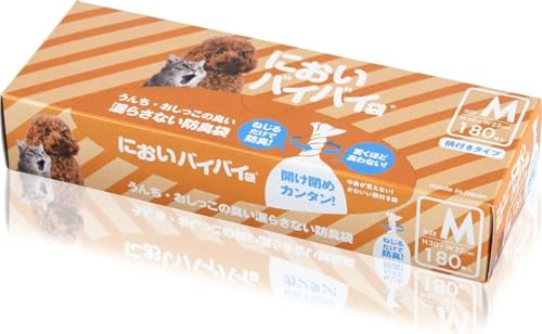 マルチカラー/Mサイズ 180枚/SK6566・Size:Mサイズ 180枚・パッケージ個数:1・?【1秒でねじって臭わない】ねじるだけで嫌な臭いを防ぐ防臭袋です。特殊な新素材を使用した強力消臭袋なので驚くほど臭いません！もう、においの気に...